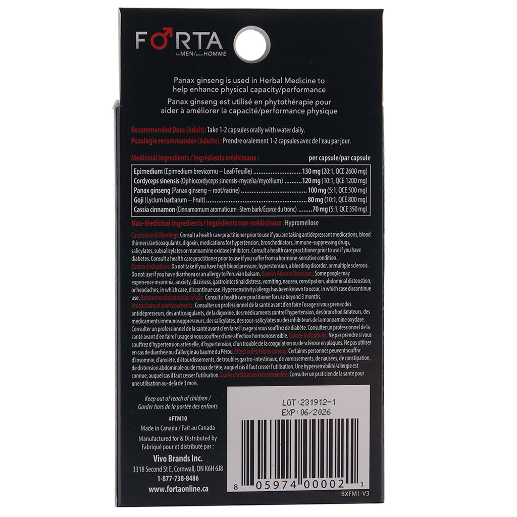 Forta for Men Enhancing Supplement 10 Pack – PinkCherry Canada